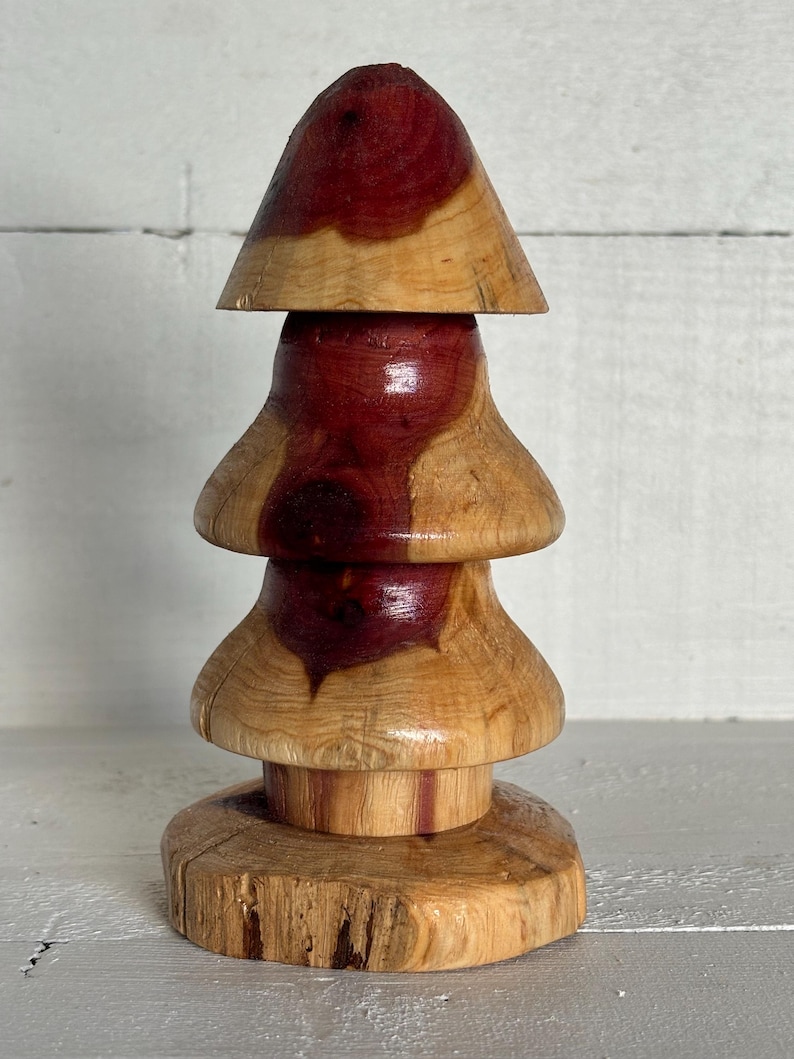 Hand Turned Christmas Tree Decor - Etsy