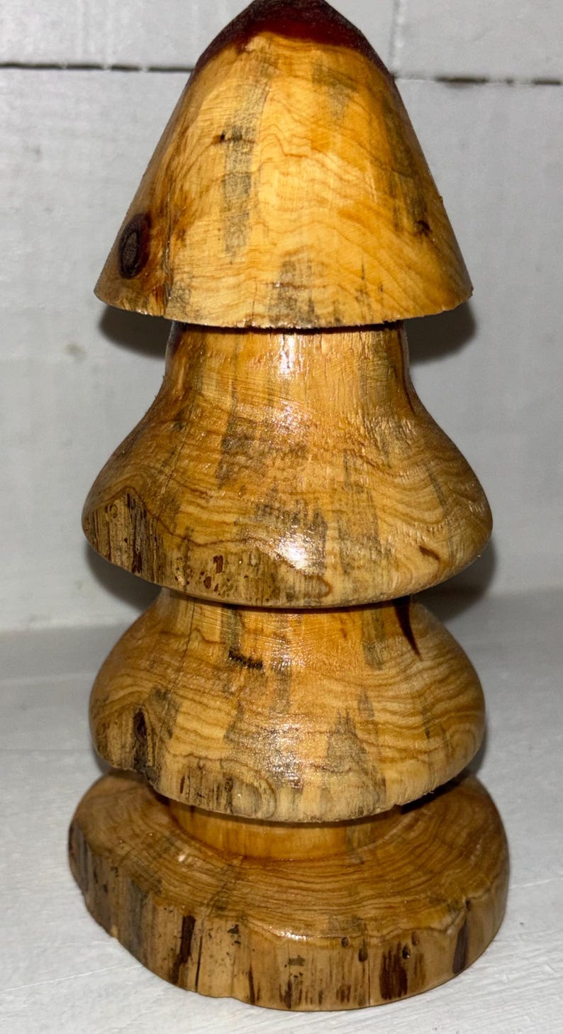 Hand Turned Christmas Tree Decor - Etsy