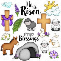 Christian Easter Clip Art Bundle – 20 Designs | Perfect for Crafting ...