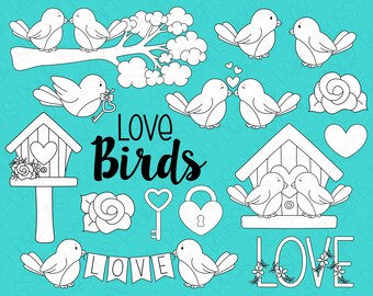 Gnome Valentine Digital Stamps Digistamps Clipart | Etsy