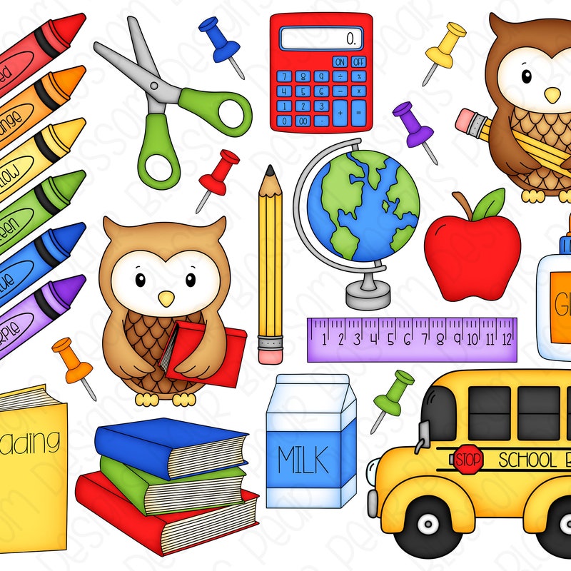 School Clip Art - Etsy