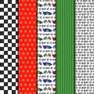 Race Car Hand Drawn Digital Clipart & Paper - Set of 17 - Race Cars ...