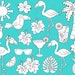 Tropical Summer Digital Stamps Digistamps Clipart - Etsy