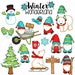 Winter Gnomes Clipart Set - Hand Drawn Digital Clipart - Polar Bear ...