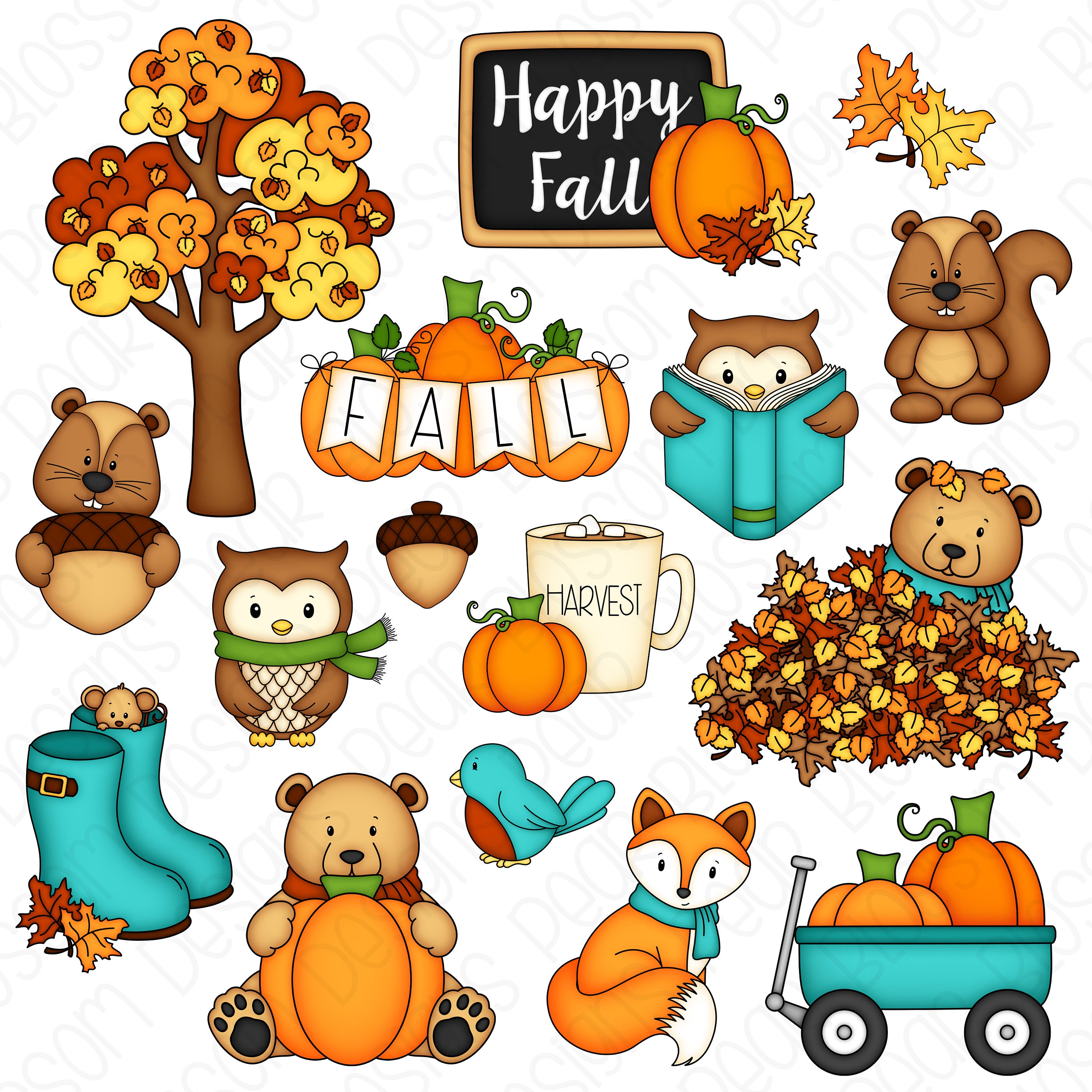Fall Owl Clip Art