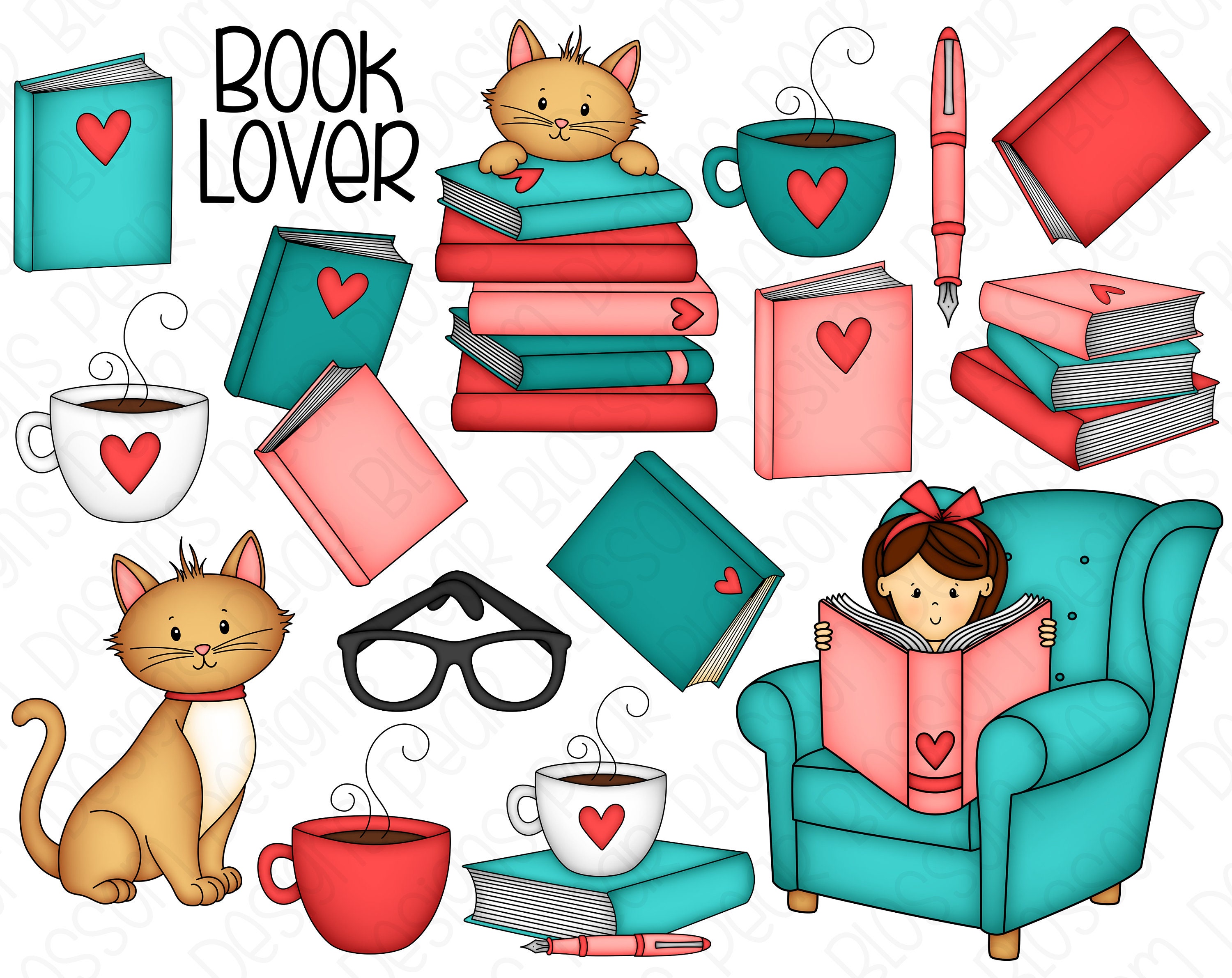Books Clipart Cute