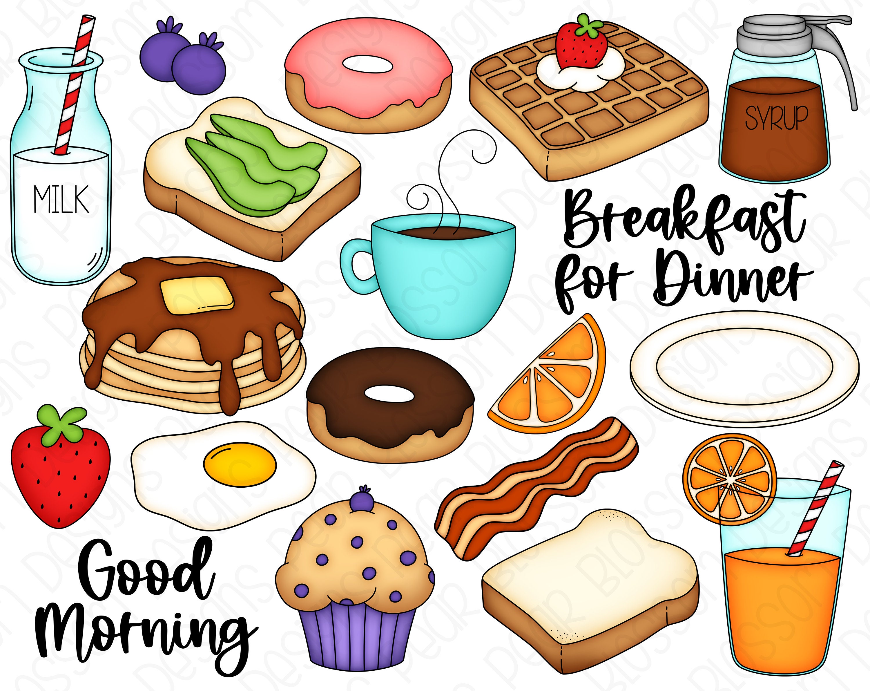 Charity Pancake Breakfast Clipart