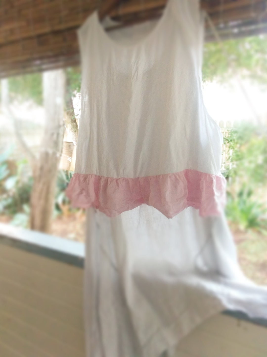 Pink Magnolia Linen Lagenlook Layering Top Pearl Linen - Etsy