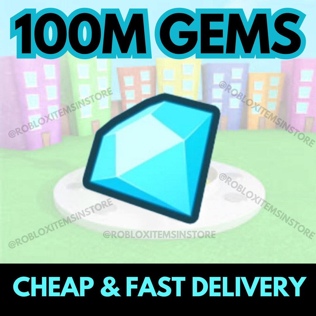 Ps99 Pet Simulator 99 100m Gems Fast Delivery - Etsy