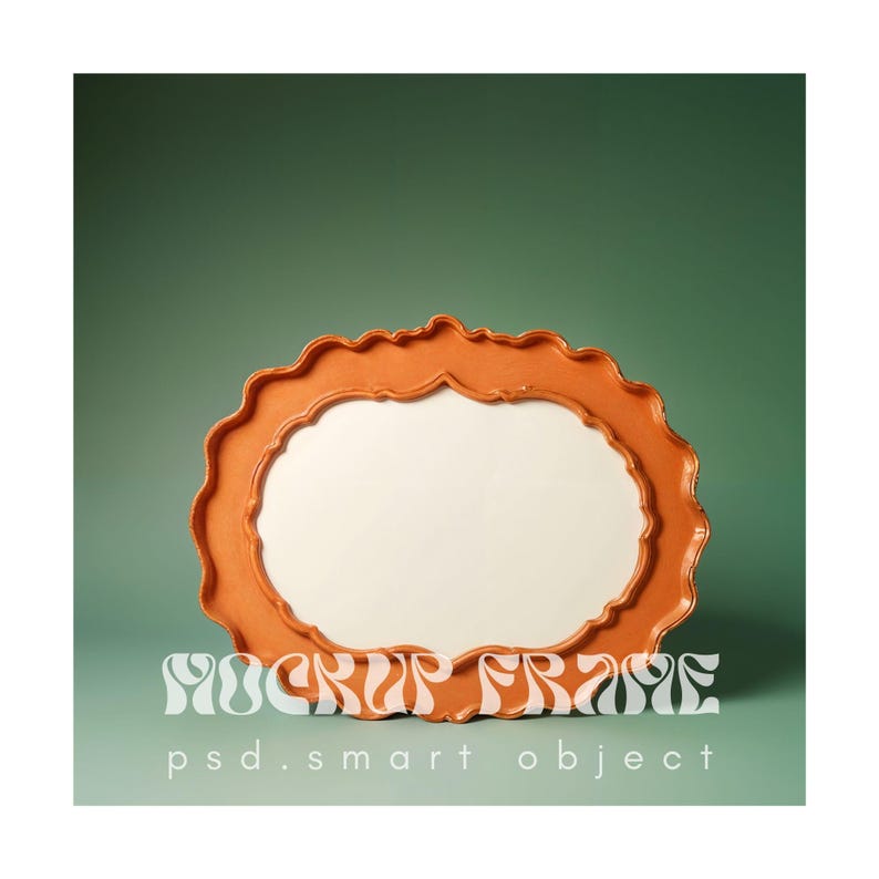 One Frames Mockup, Interior Scene Mockup, Horizontal Wood Frame Mockup ...
