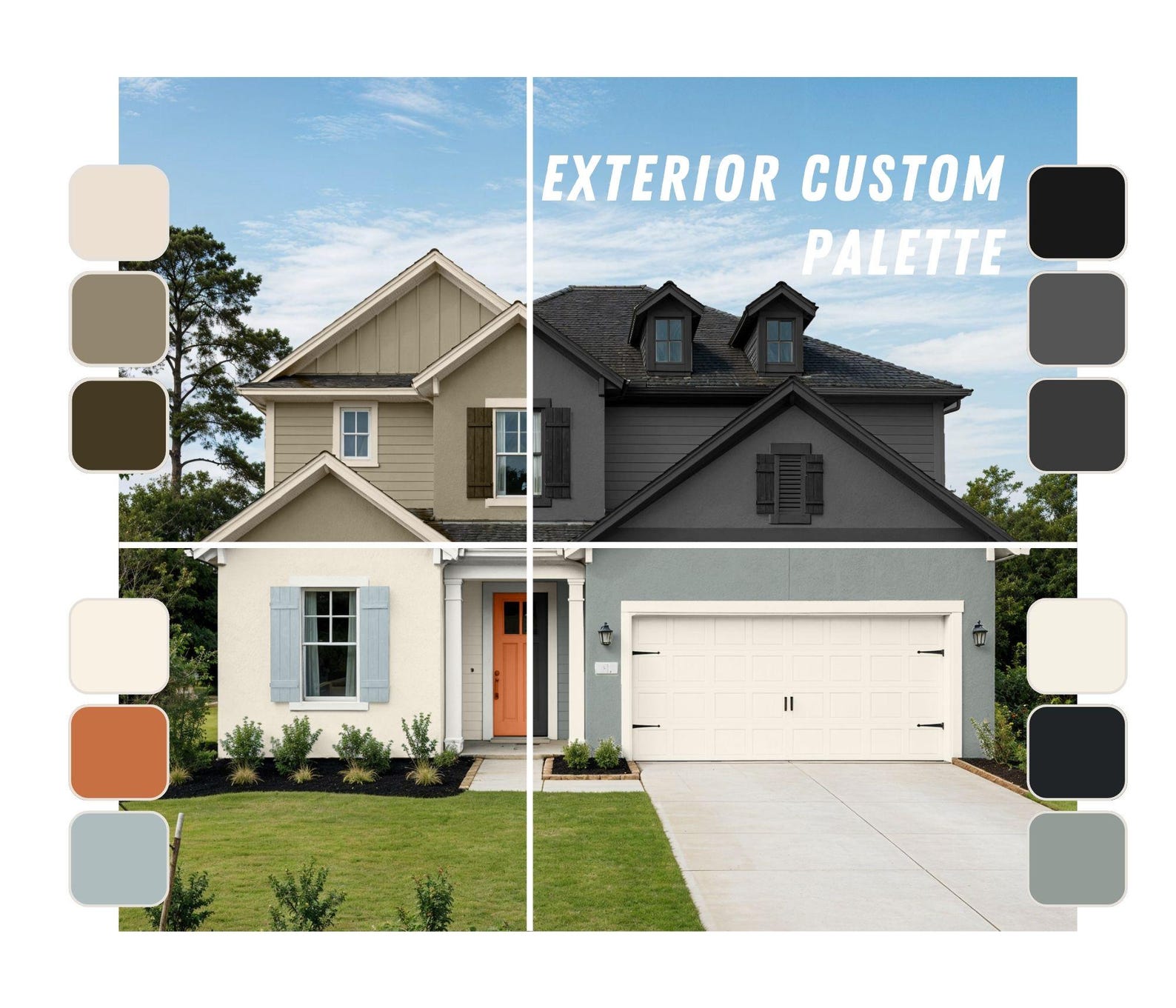 Exterior House Colors, Exterior Paint Colors Palettes, Exterior Color ...