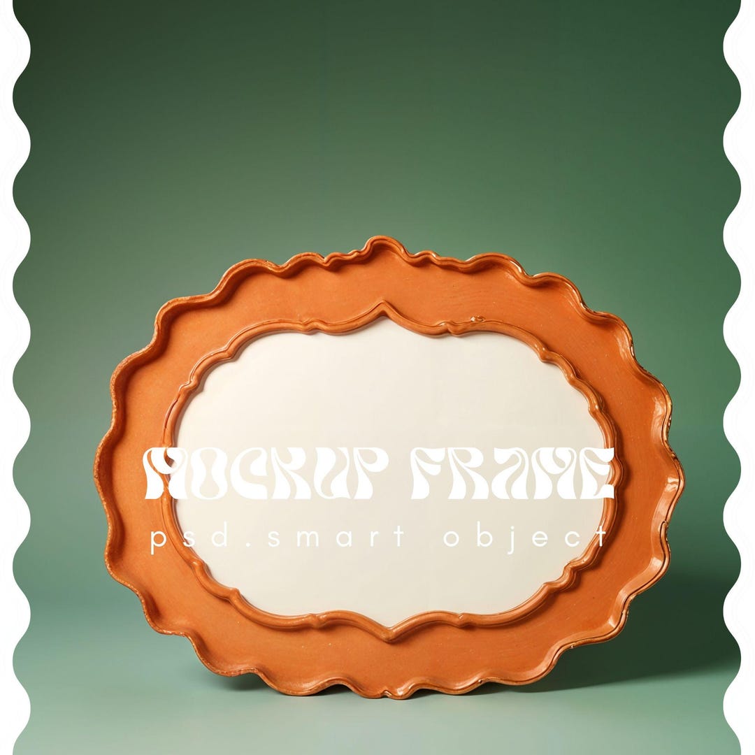 One Frames Mockup, Interior Scene Mockup, Horizontal Wood Frame Mockup ...