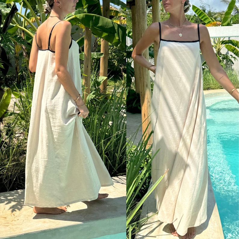 Maxi Dress PDF Sewing Pattern: Beginner Friendly, Sizes XXS-XXL - Etsy
