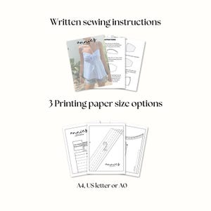 Gathered Bust Summer Cami Top Sewing Pattern - XXS-XXL (PDF Pattern ...