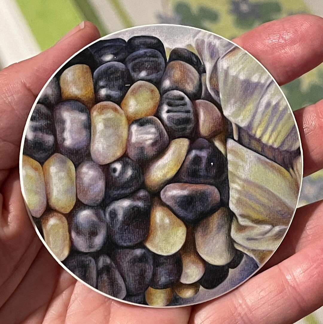 Flint Corn Circle Vinyl Sticker - Etsy