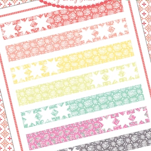 Candy Striped PAPER Quilt Pattern #160 - Etsy