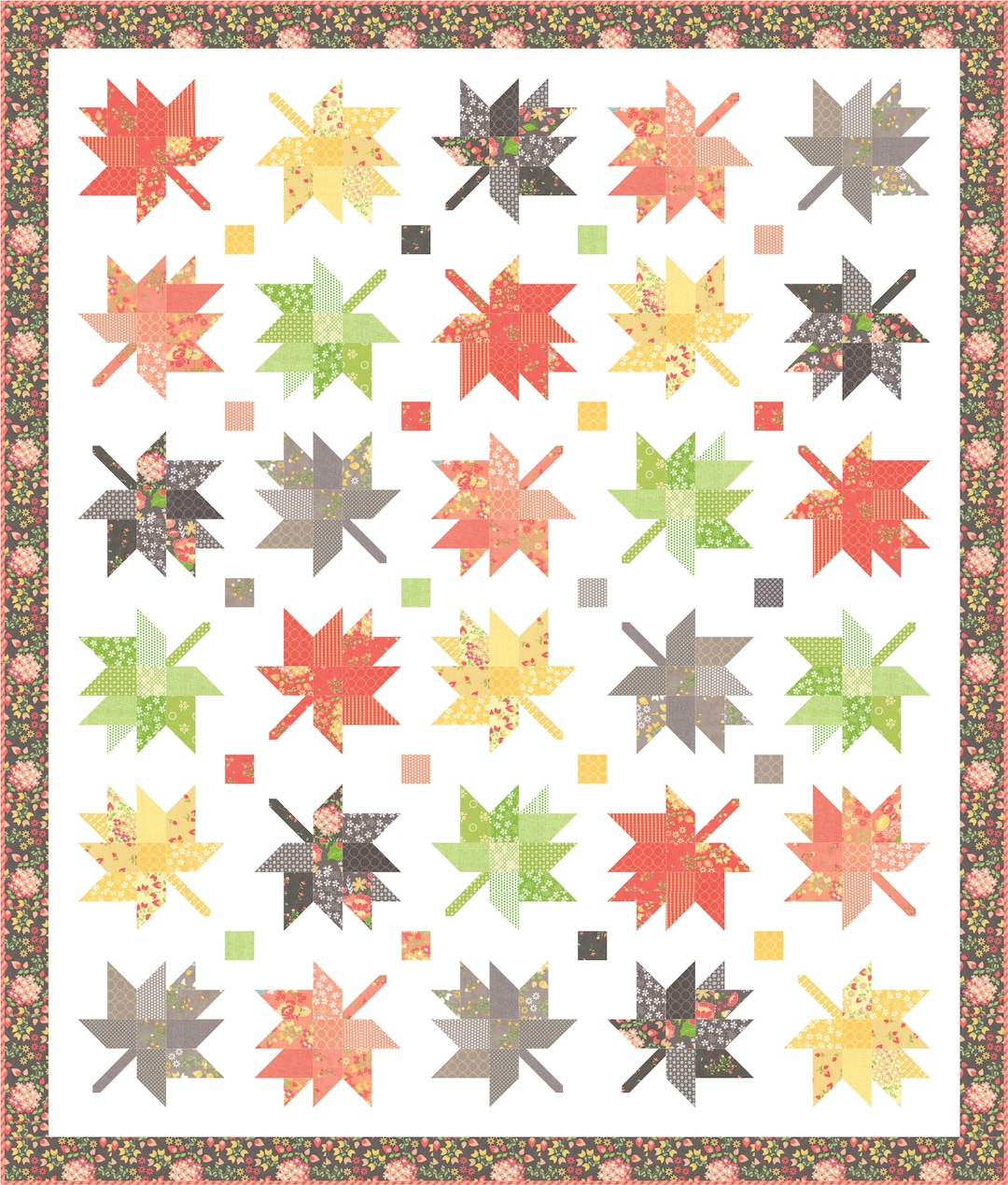 Maple Charm PAPER Quilt Pattern #132 - Etsy