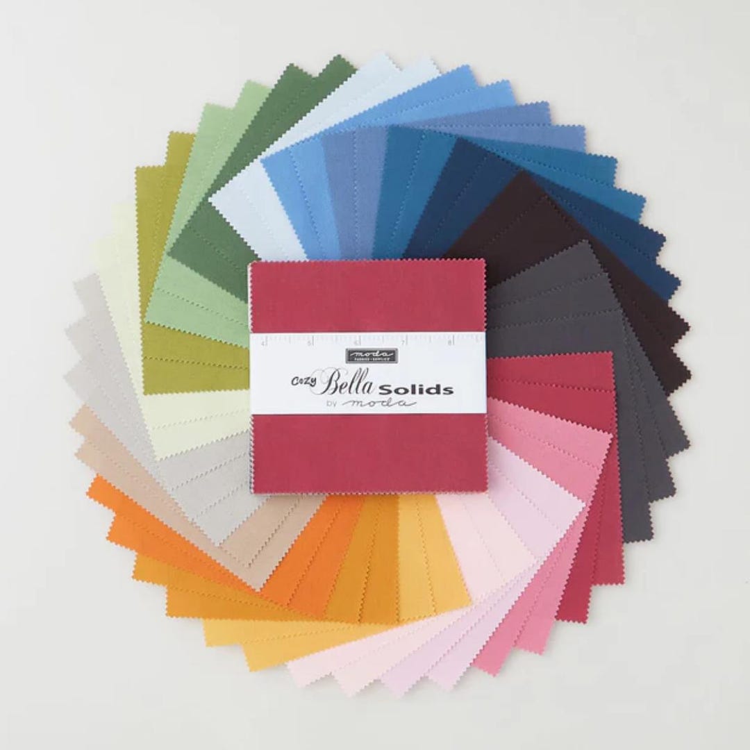 Cozy Bella Solids Charm Pack 5" Squares - Etsy