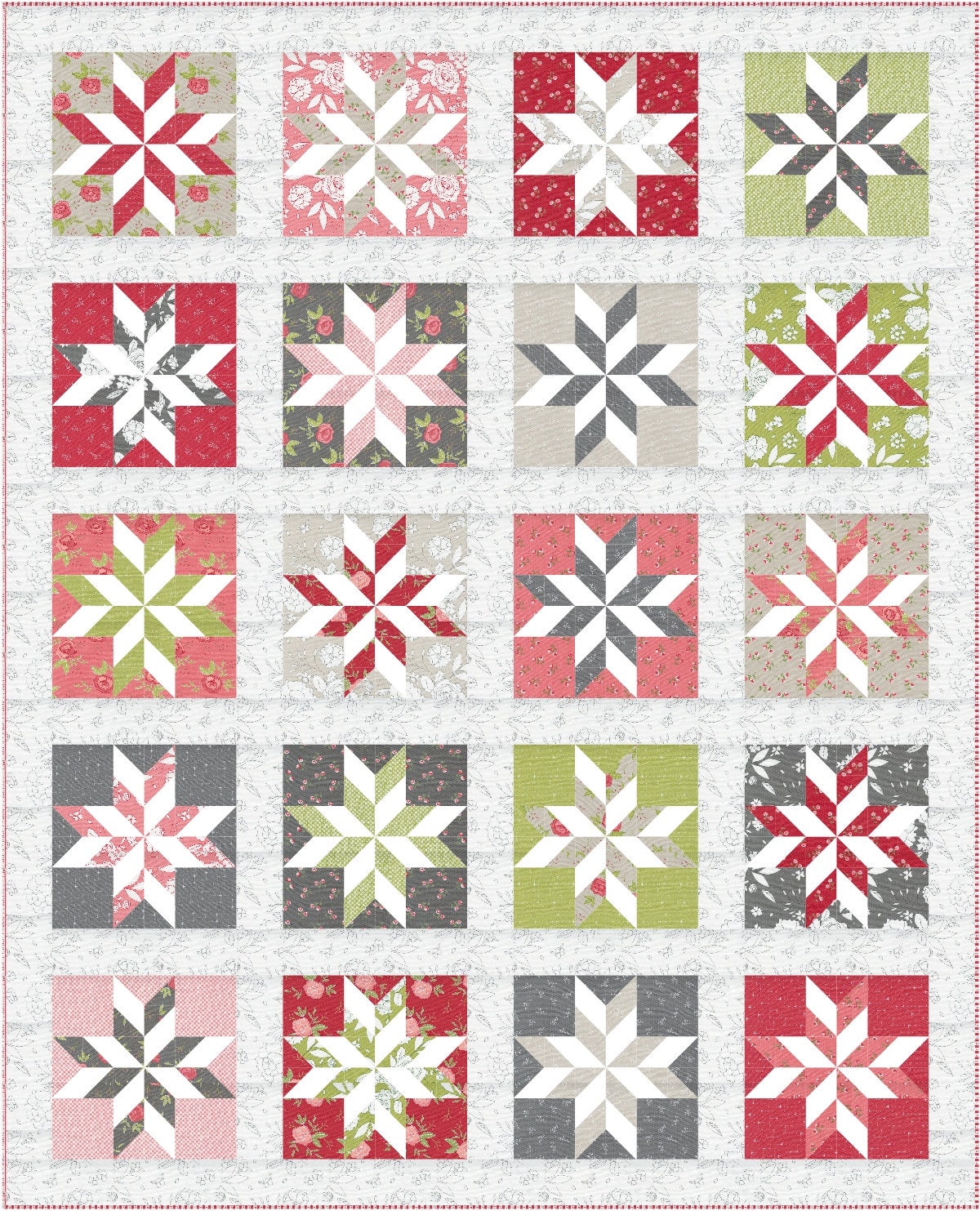 Star Twist Paper Quilt Pattern #184 - Etsy