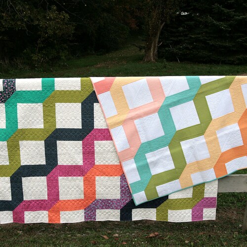 Modern Interlock Quilt Pattern - Etsy