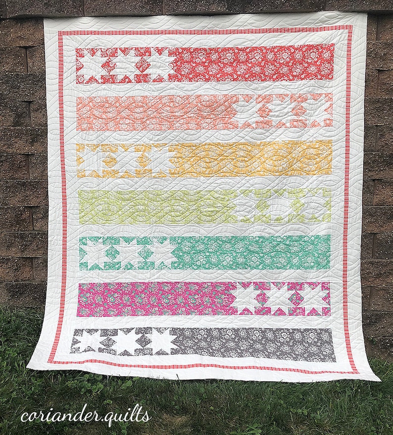 Candy Striped PDF Quilt Pattern #160 - Etsy