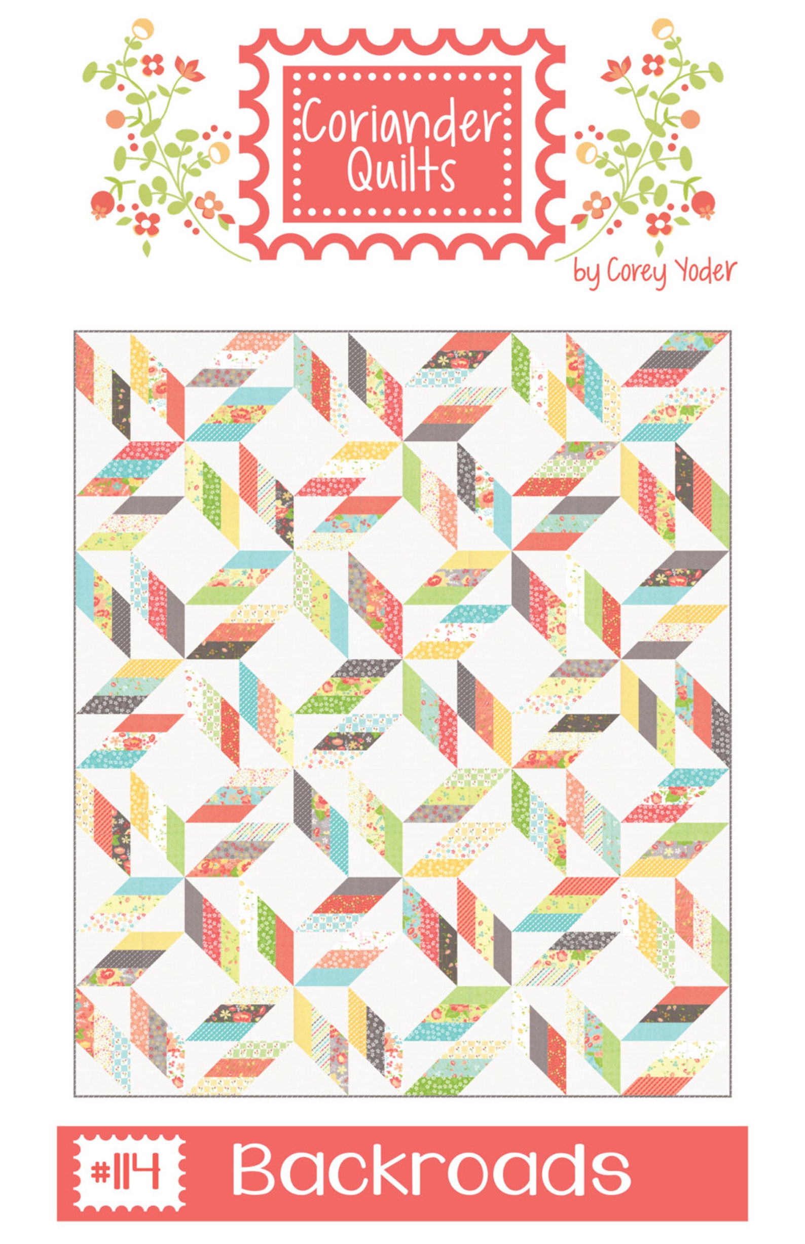 Backroads PDF Quilt Pattern #114 - Etsy