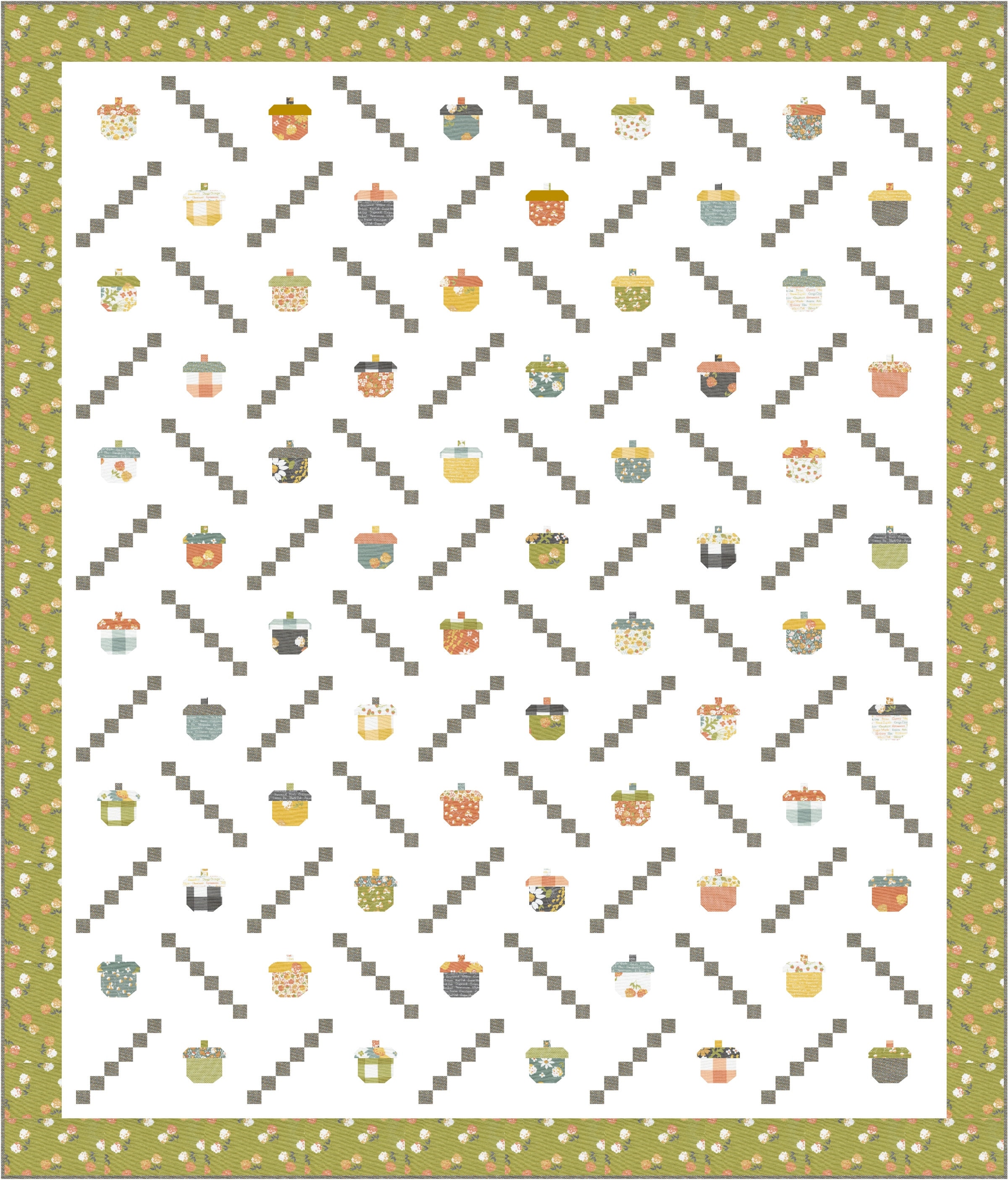 Acorns PDF Quilt Pattern #181 - Etsy