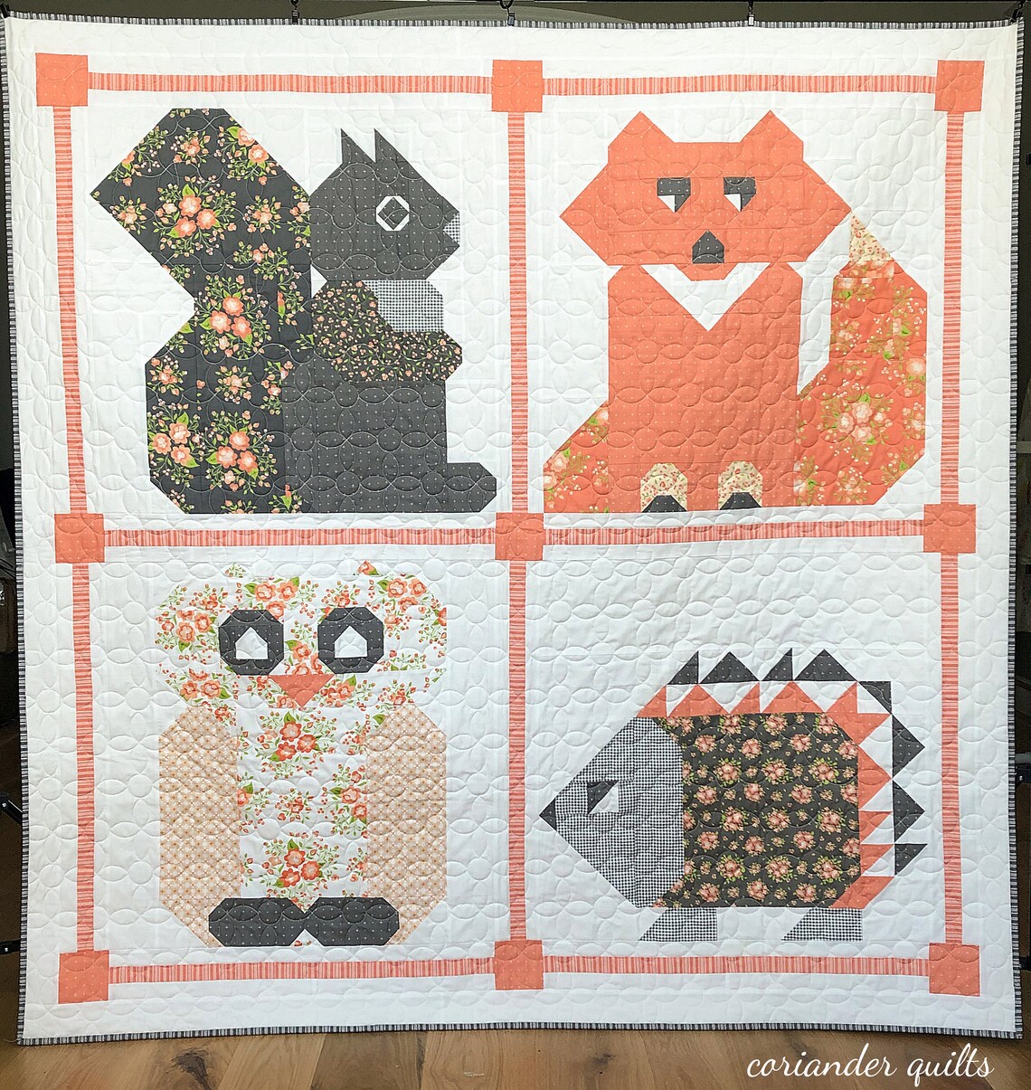 Woodland Frolic PDF Quilt Pattern #167 - Etsy