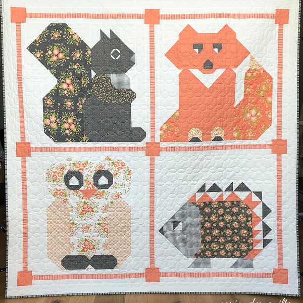Fox Quilt Pattern - Etsy