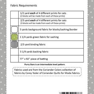 Purry Stars PAPER Quilt Pattern #212 - Etsy