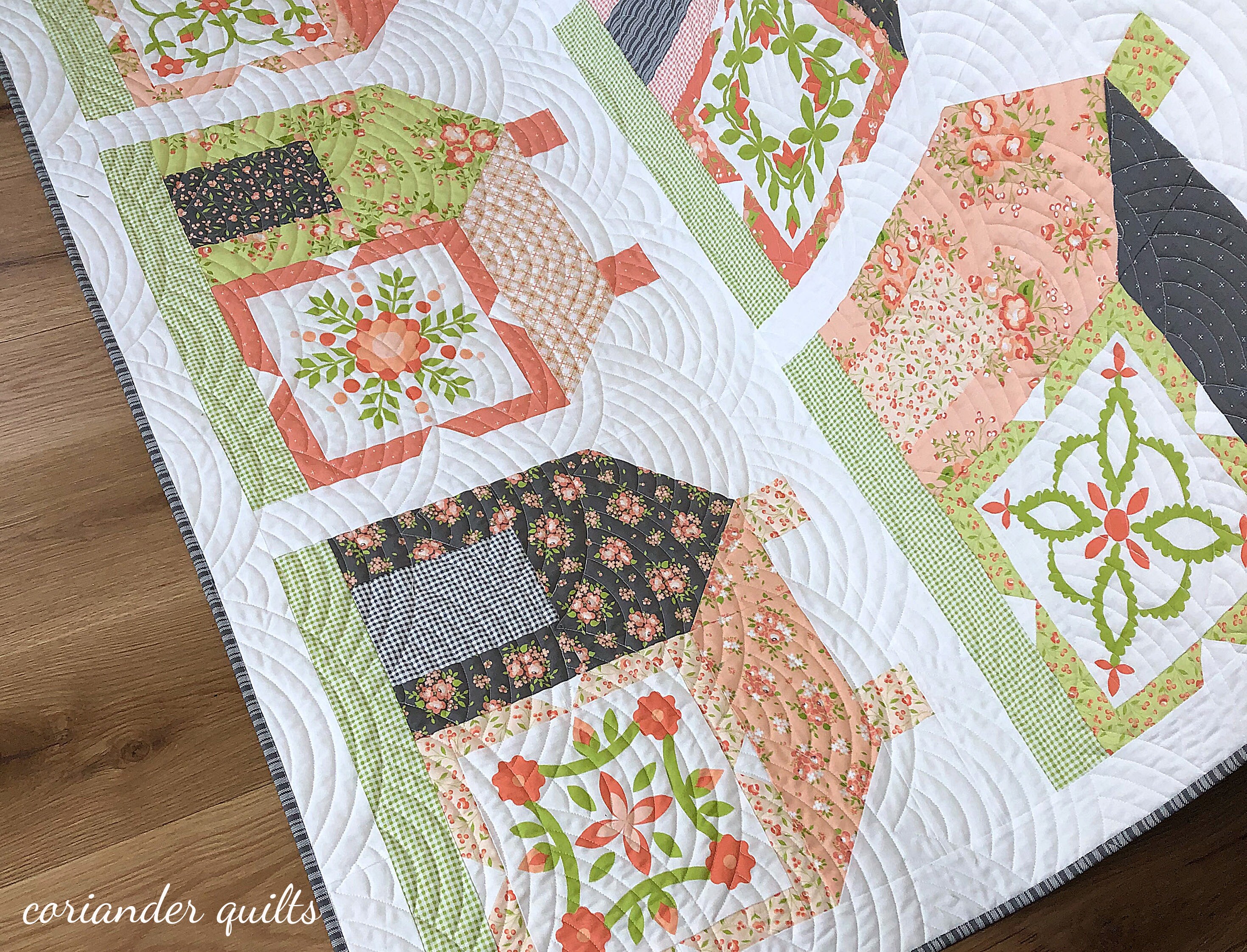 Coriander Quilts 4 Piece Paper Pattern Bundle 8 apricot & | Etsy