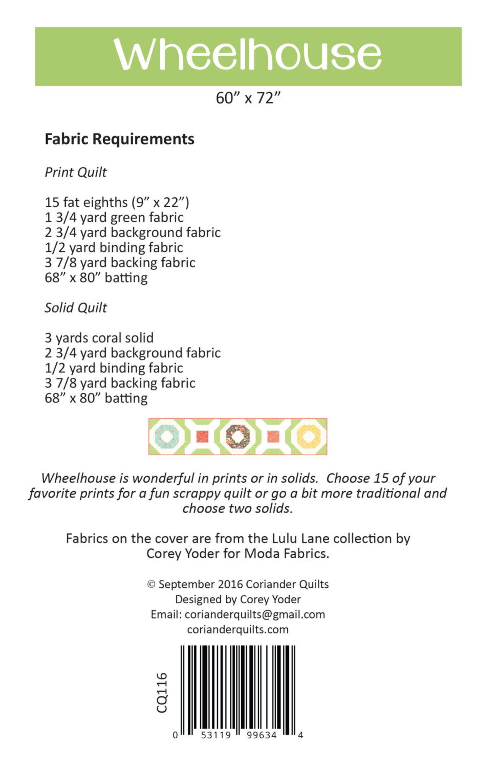 Wheelhouse PDF Quilt Pattern 116 - Etsy