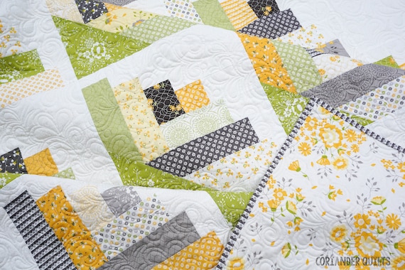 Visual Arts Coriander Quilts Jelly Roll Pattern #129 Lemongrass Quilt Pattern Dyeing & Batik ...
