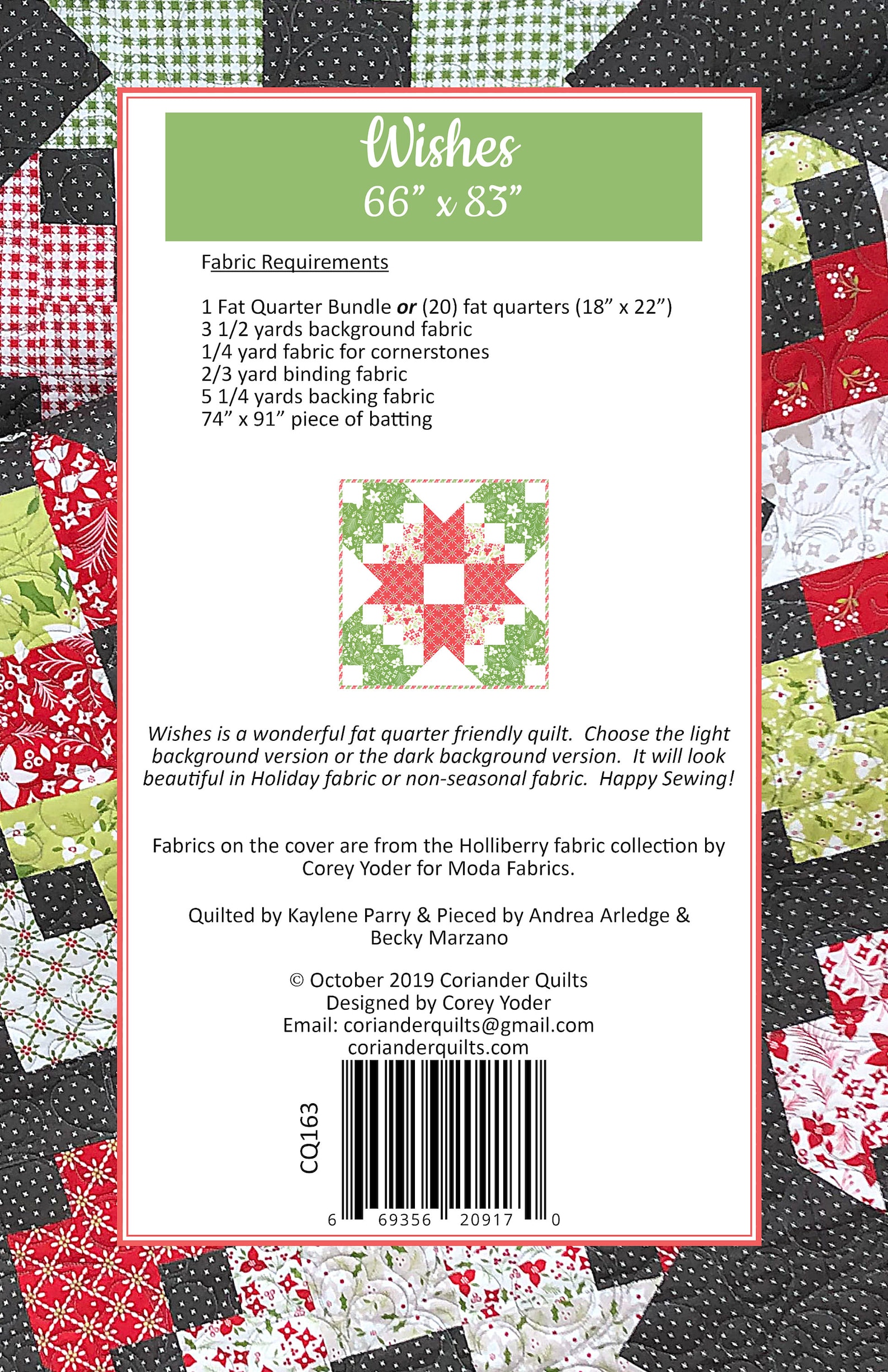 Wishes PDF Quilt Pattern 163 - Etsy