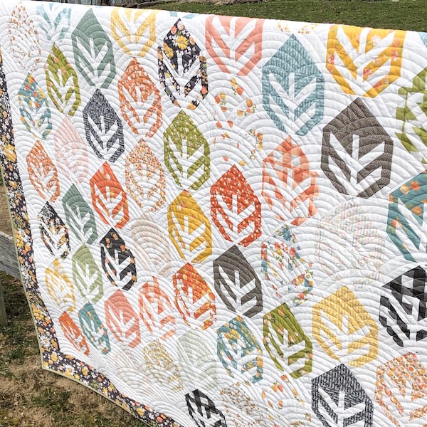 Leaf Quilt Pattern - Etsy