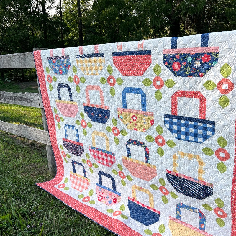 Flower Basket Quilt - Etsy