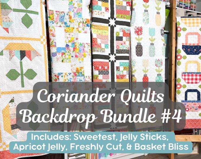 Coriander Quilts Backdrop Bundle #4 (PAPER VERSION) 5 Patterns - Etsy