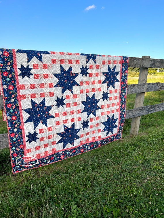 Star Striped Paper Quilt Pattern 195 - Etsy
