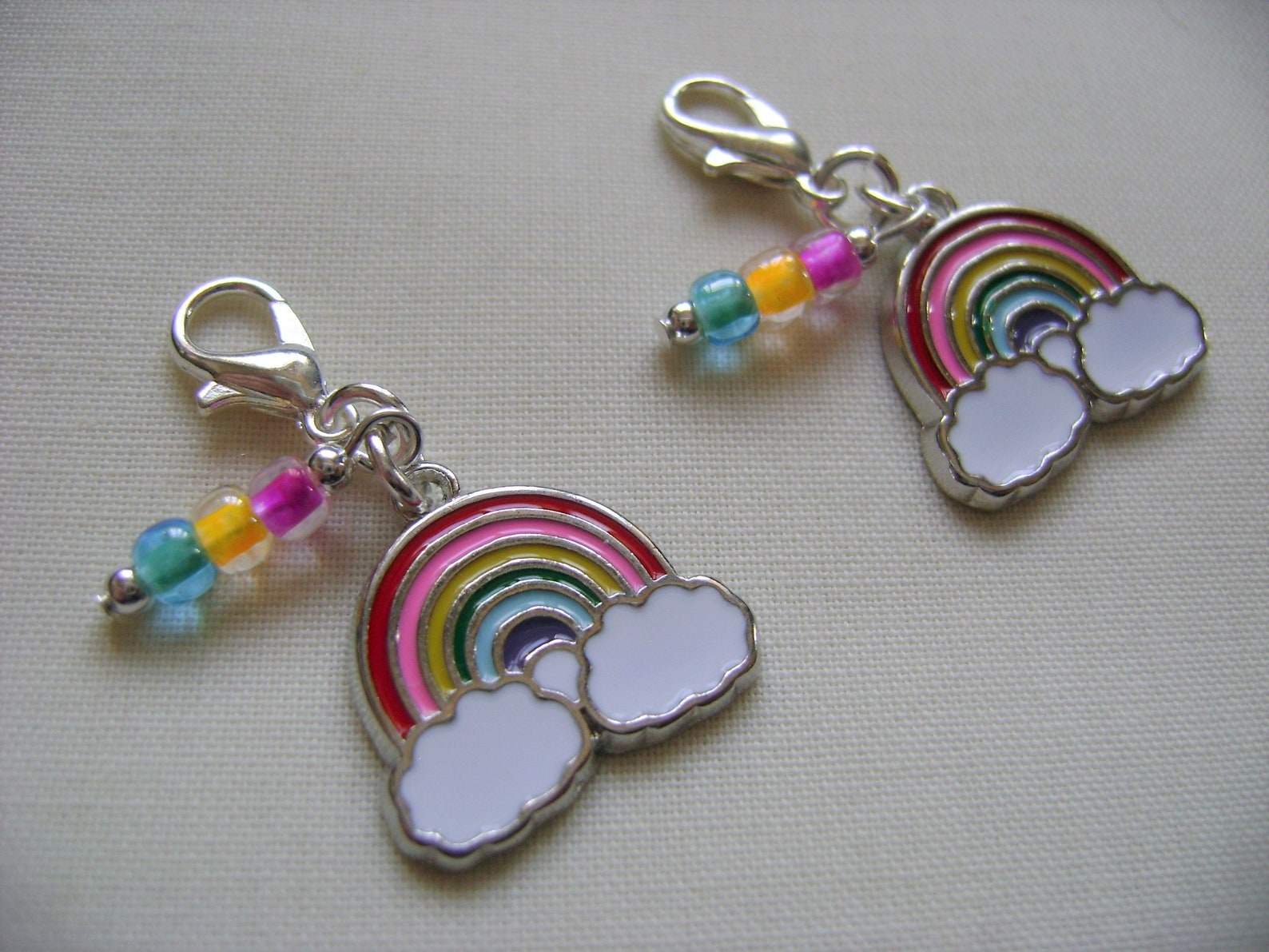 Rainbow Progress Markers/stitch Markers for Knitting or - Etsy