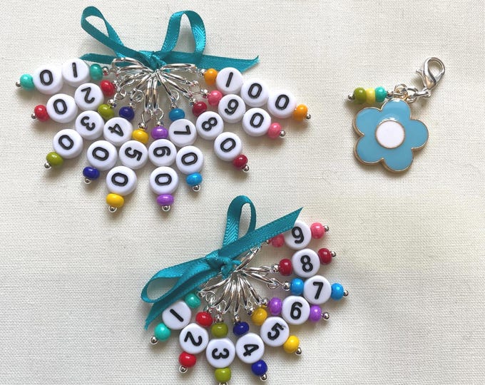 Count Your Stitches/rows Stitch Markers for Knitting or Crochet ,bright ...