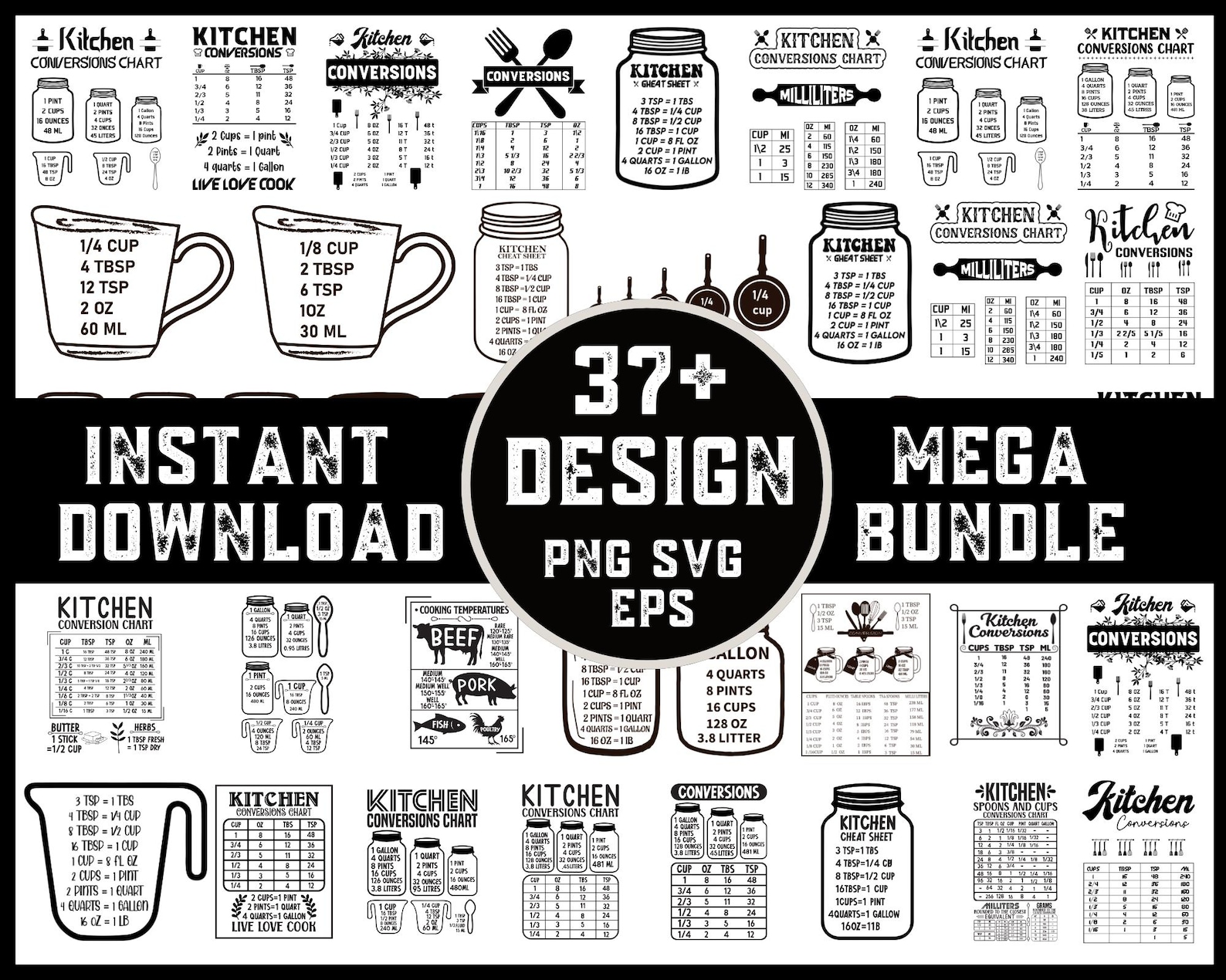 Kitchen SVG Kitchen Sign SVG Farmhouse Kitchen SVG Kitchen Cut Files ...