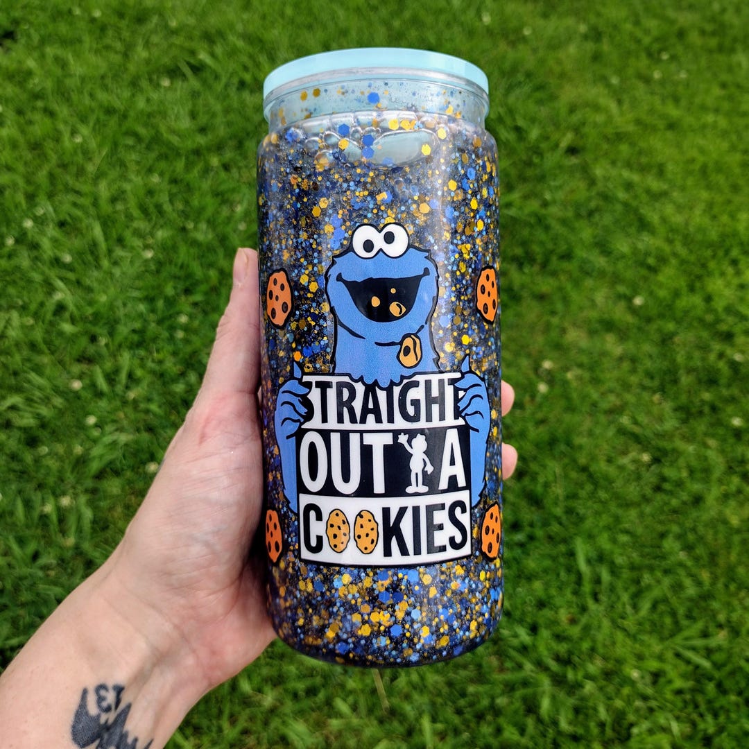 Straight Outta Cookies Snow Globe Tumbler – 20oz Plastic Double Wall ...