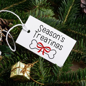 Happy Pawlidays Printable Christmas Gift Tags - Set of 8 Dog-themed ...