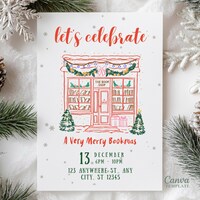 Holiday Book Club Invitation, Holiday Book Swap Invite, Holiday Reading ...