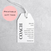EDITABLE Baseball Appreciation Tag, Coach Appreciation Gift ...
