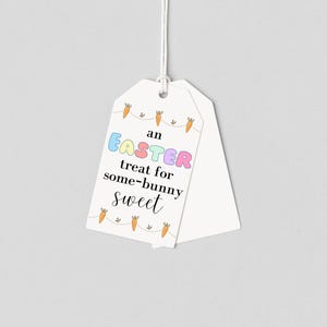 Printable Easter Treat Tags, Somebunny Sweet Favor Tags, Easter Basket ...
