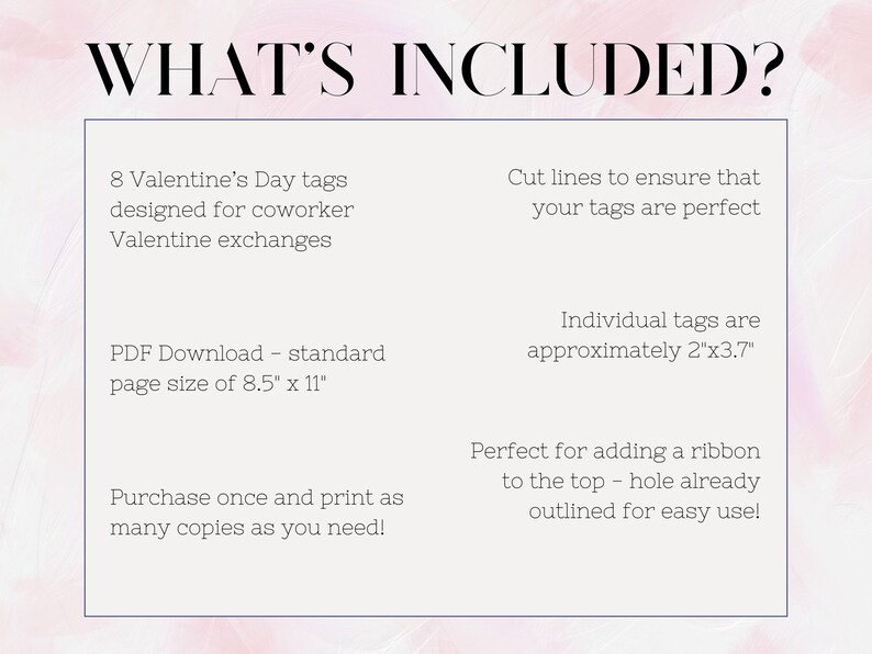 Coworker Valentines: Pink & Red Printable Cards (set of 8) (PDF) - Etsy
