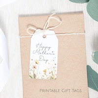 Editable Mother's Day Gift Tags - Floral Print, 3 Styles, Printable - Etsy