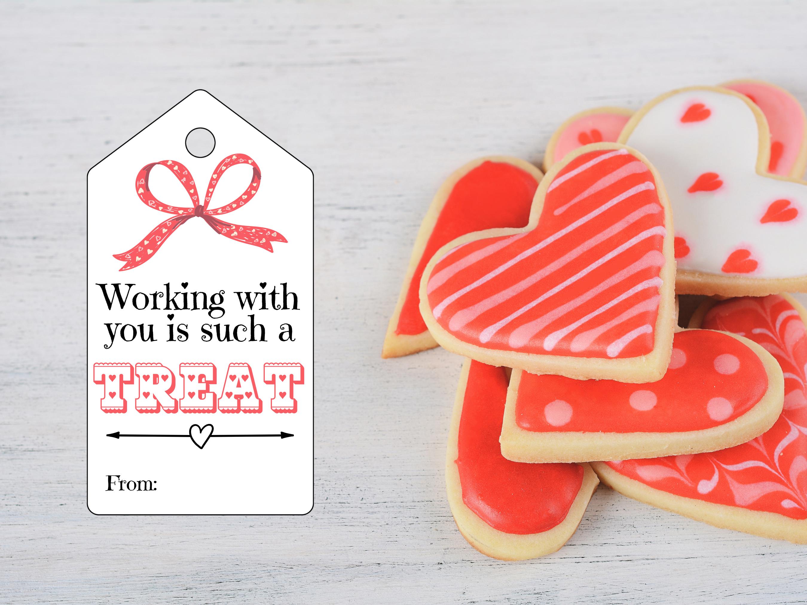 Valentines for Coworkers Printable Set of 10 Working With You is Such a ...