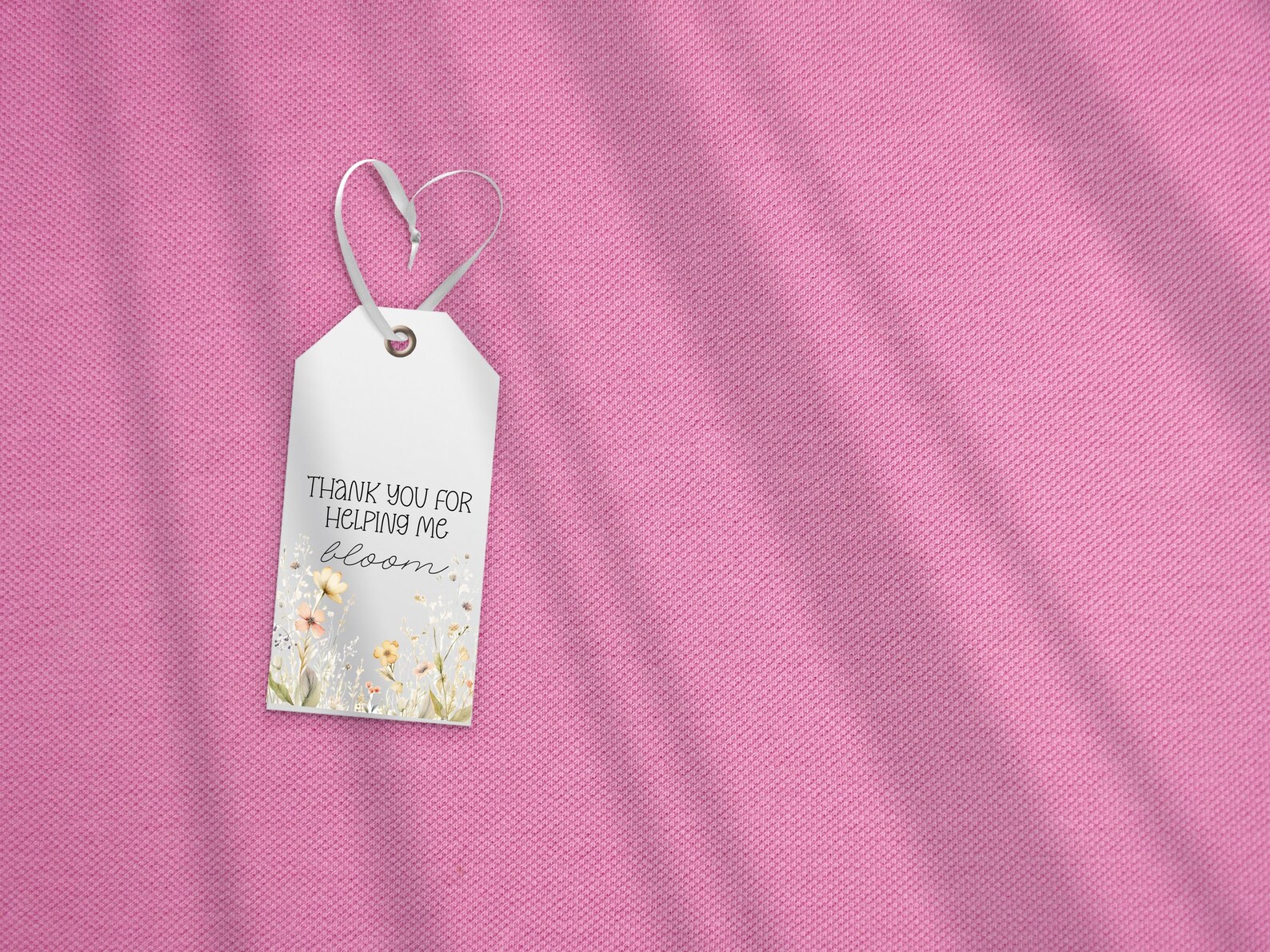 Floral Teacher Appreciation Gift Tags: Thank You for Helping Me Bloom ...